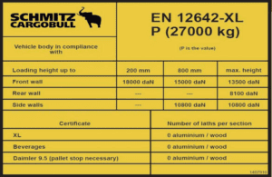 EN 12642-XL Zertifizierung (Code XL) • Transportlexikon A-Z